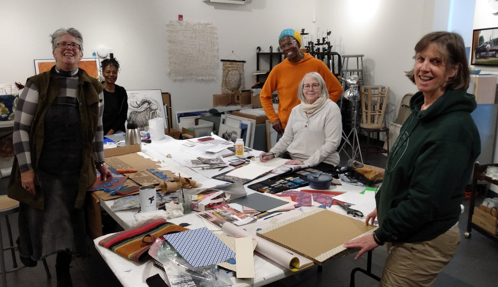 Mixed Media Collage Painting with Mikel Elam – Cerulean Arts