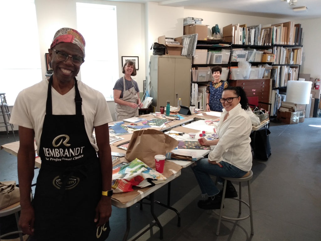 Mixed Media Collage Painting with Mikel Elam – Cerulean Arts